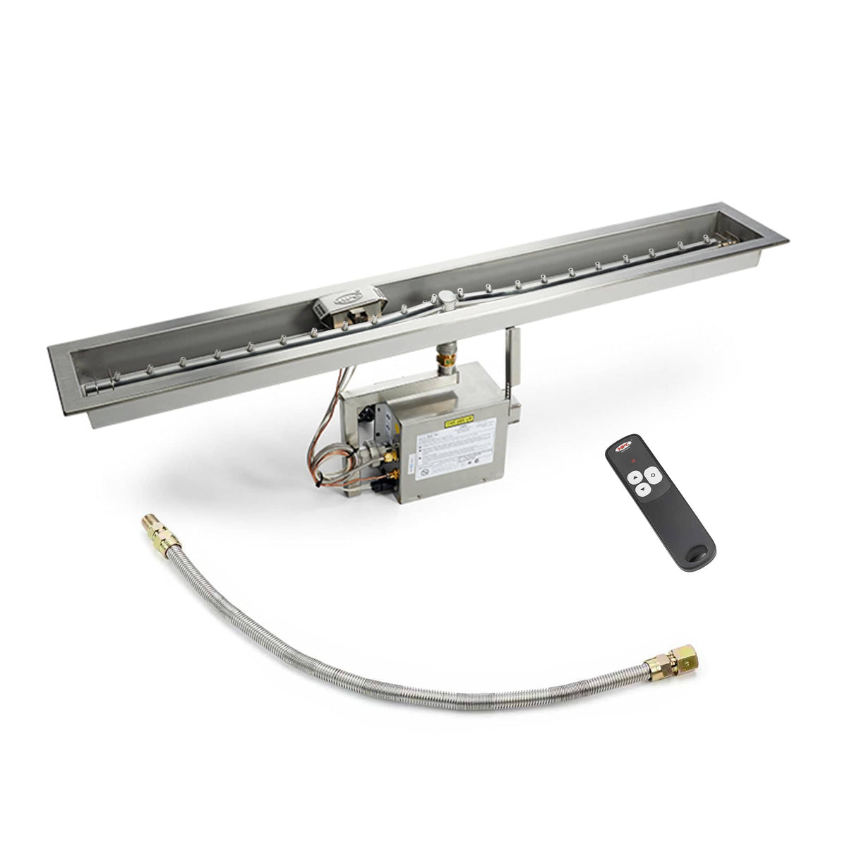 Linear Trough Torpedo Fire Pit Burner Kit - Hi/Lo Electronic Ignition ...