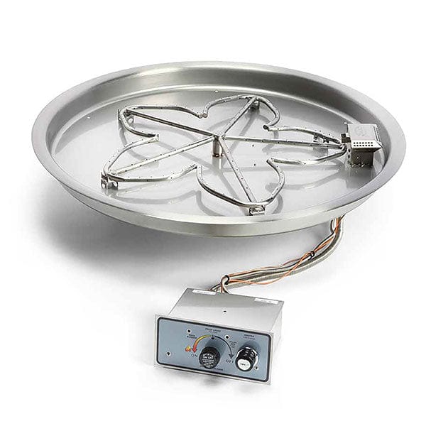 Hpc Fire Round Drop In Fire Pit Burner Kit Push Button Ignition By Hpc