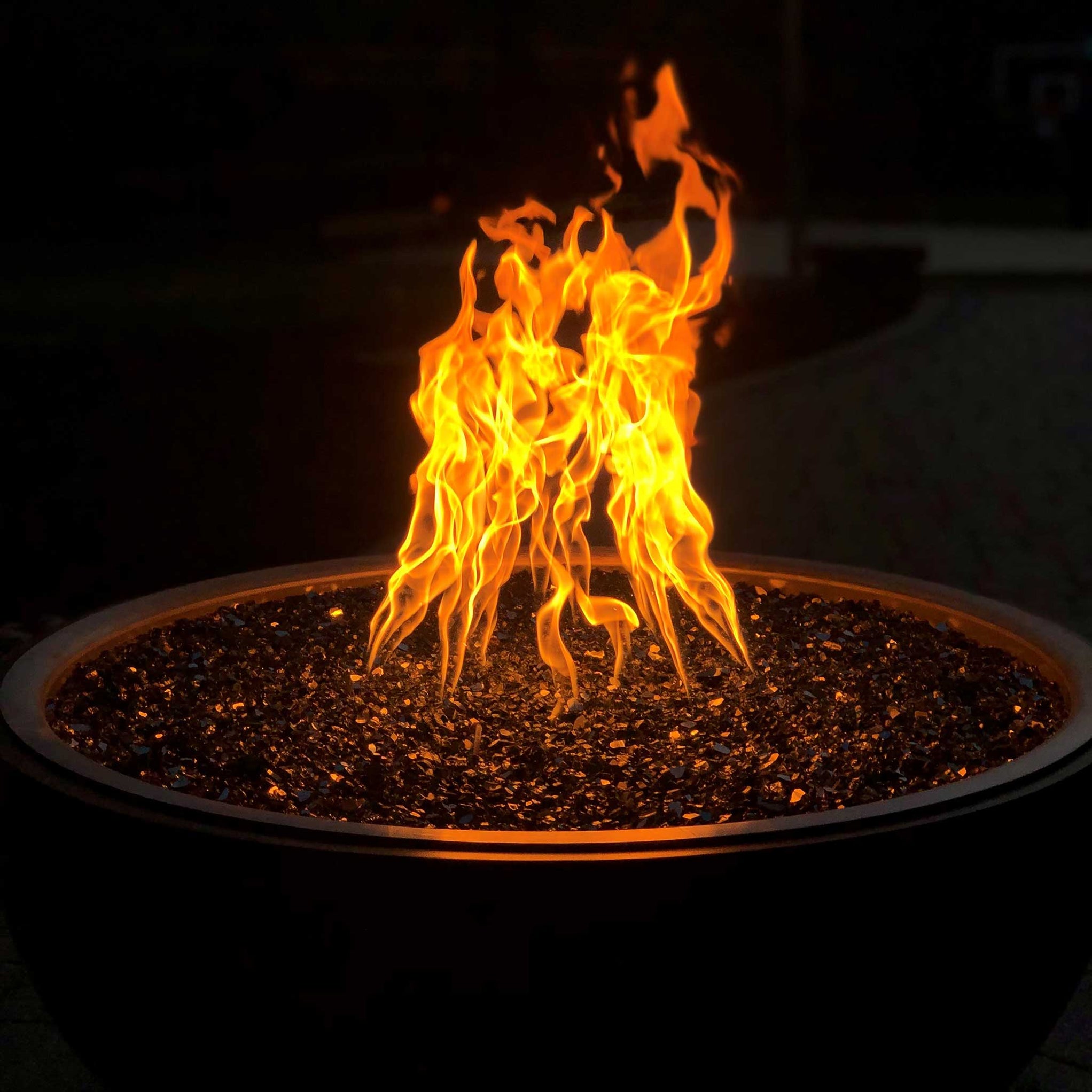 Round Drop-In Torpedo Fire Pit Burner Kit Push Button Ignition by HPC ...