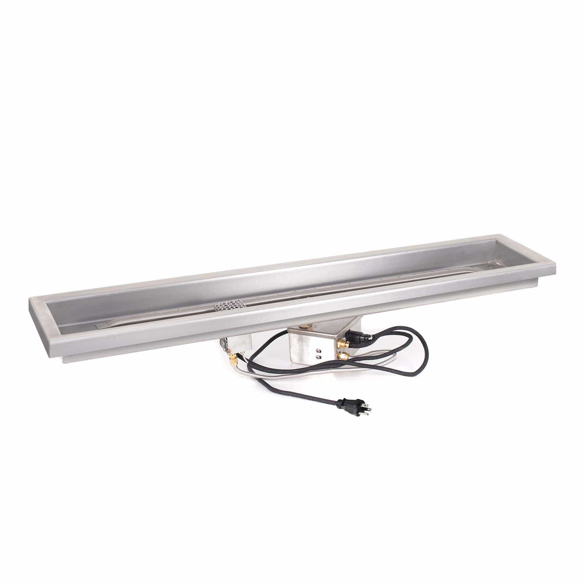Raised Lip Rectangular Drop In Pan & Linear Ss Burner — Dawson