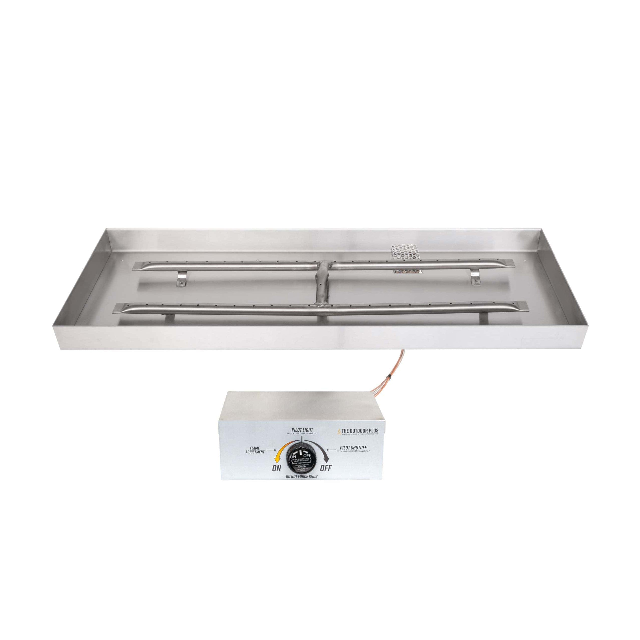 Rectangular Lipless Drop In Pan & Ss "H" Burner — Dawson